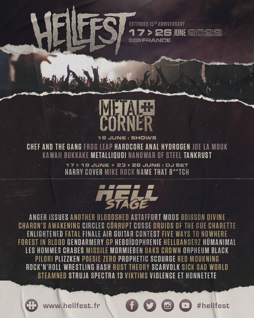 News | Le Hellfest 2022 partage le line-up de la Hellstage et du Metal ...